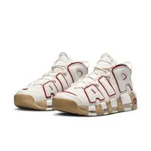Nike More Uptempo 'phantom Gym Red Gum' Sneakers - Phantom/gum Light Brown/clear