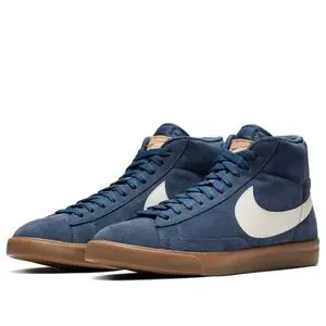 Nike Blazer Mid Retro High Top Sneakers - Navy Blue