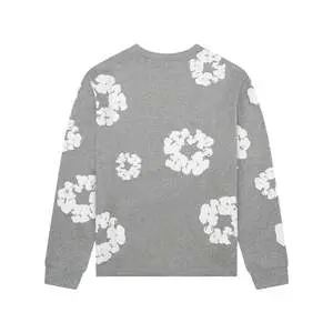 DENIM TEARS Cotton Wreath Long Sleeves T-shirt - Grey