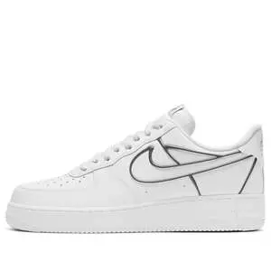 Nike Force 1 Low 'white Metallic Pewter - White/black