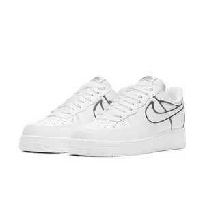 Nike Force 1 Low 'white Metallic Pewter - White/black
