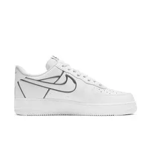 Nike Force 1 Low 'white Metallic Pewter - White/black
