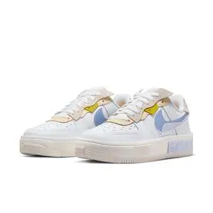 Nike Force 1 Fontanka 'set To Rise' Low Top Sneakers - White/blue/yellow