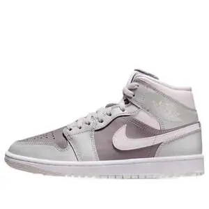 JORDAN 1 Mid High Top Sneakers - Photon Dust/white/atmosphere