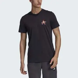 Adidas 8-bit Platform Back Printing Sports Round Neck Short Sleeve