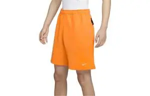 Nike Solo Swoosh Fleece Shorts - Orange