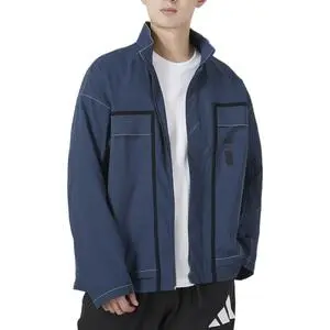 Adidas Loose Fit Stand Collar Windbreaker Jacket