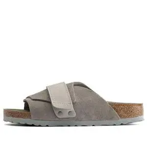 BIRKENSTOCK Birkenstock Kyoto Nubuck/Suede Leather Narrow Fit Sandal Grey