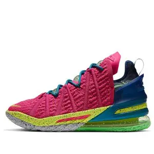 Nike Lebron 18 Ep "los Angeles Night" Basketball Sneakers - Pink/yellow/blue