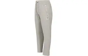 JORDAN Statement Essentials Solid Color Alphabet Embroidered Casual Pants/trousers Gray