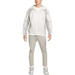 JORDAN Statement Essentials Solid Color Alphabet Embroidered Casual Pants/trousers Gray