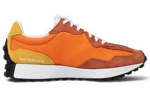 NEW BALANCE 327 Athletic Sneakers - Blue/orange