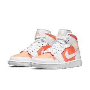 JORDAN 1 Mid Se Sneakers - Bright Citrus/white