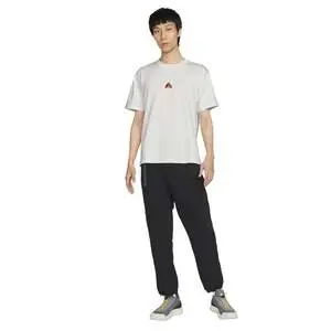 Nike As Nrg Ss Solid Color Chest Pattern Printing Round Neck Short Sleeve White