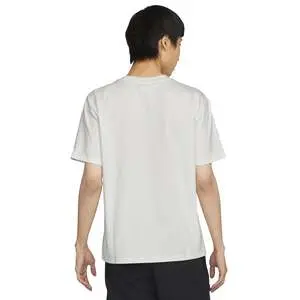 Nike As Nrg Ss Solid Color Chest Pattern Printing Round Neck Short Sleeve White