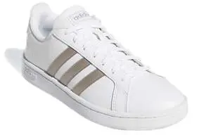 Adidas Grand Court Platinum Metallic Sneakers - White