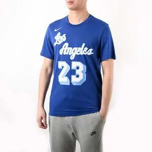 Nike Los Angeles Lakers Lebron James Basketball Short Sleeve Tee - Blue