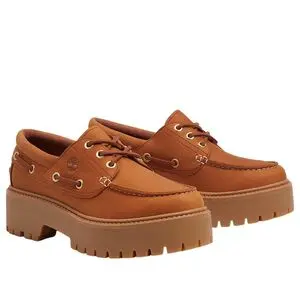 Timberland Stone Street Platform Boat Shoe - Rust Nubuck