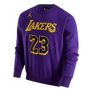 JORDAN X Nba La Lakers Statement Edition Crewneck Sweatshirt - Purple