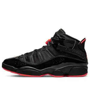 JORDAN Jordan 6 Rings "Black Infrared" High Top Sneakers Black/red