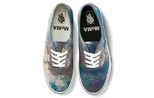 VANS Moma X Authentic 'claude Monet's Water Lilies' Low Top Sneakers - Blue