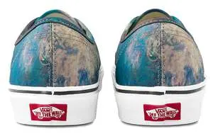 VANS Moma X Authentic 'claude Monet's Water Lilies' Low Top Sneakers - Blue