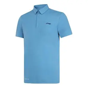 LI-NING Logo Lifestyle Polo Shirt - Sky Blue