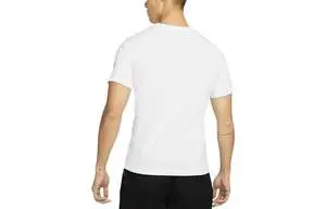 JORDAN Alphabet Cartoon Printing Round Neck Short Sleeve White T-shirt - Default Color