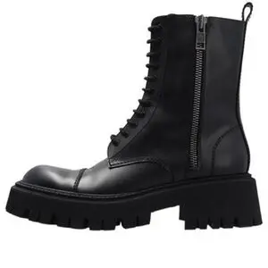 Balenciaga Tractor Boots - Black