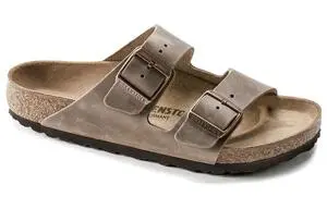 BIRKENSTOCK Arizona Oiled Leather Sandals - Brown