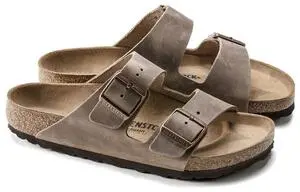 BIRKENSTOCK Arizona Oiled Leather Sandals - Brown