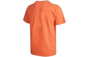 Nike Heritage Essentials Logo Printing Knit Sports Short Sleeve Orange T-shirt - Multi-color