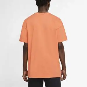 Nike Heritage Essentials Logo Printing Knit Sports Short Sleeve Orange T-shirt - Multi-color