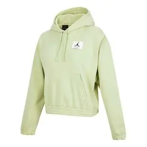 JORDAN Air Casual Knit Loose Hoodie Short - Green