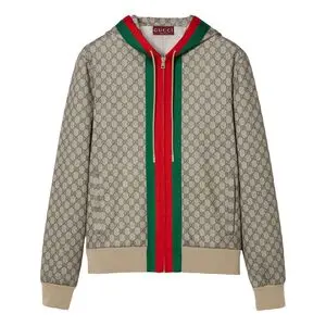 Gucci Technical Jersey Zip Jacket - Beige/ebony