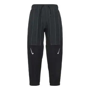 Nike Casual Logo Solid Color Bundle Feet Sports Pants/trousers/joggers Black - Default Color