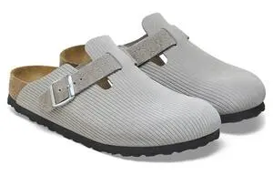 BIRKENSTOCK Boston Suede Embossed Clogs