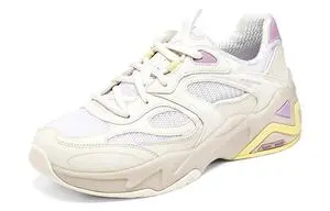 Sketchers D'lites Hyper Burst Low Top Sneakers - White/pink/yellow