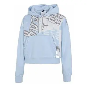 JORDAN Air Funny Pattern Knit Short Pullover Hoodie