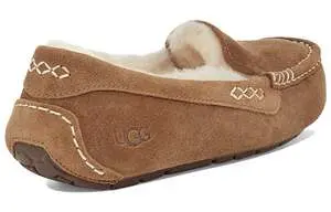 UGG Ansley Suede Moccasin Slippers - Chestnut