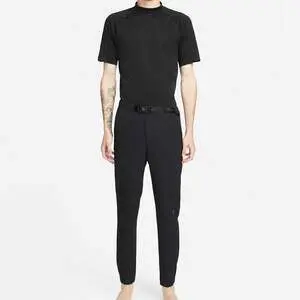 Nike X Mmw Crossover Ss22 Elastic Waist Solid Color Casual Long Pants/trousers Autumn Black - Multi-color