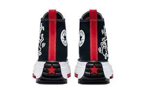 CONVERSE Keith Haring X Run Star Hike High Top Sneakers - Black/white/red