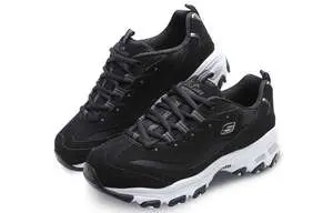 Sketchers D'lites Sneakers - Black/silver