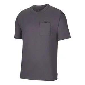 Nike Men's Nike Sportswear Essential Pocket Embroidered Logo Sports Round Neck Short Sleeve Dark Grey T-shirt Multi-color