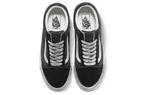 VANS Og Old Skool Lx Distressed Low Top Sneakers - Black/white