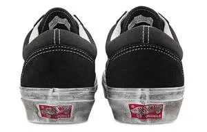 VANS Og Old Skool Lx Distressed Low Top Sneakers - Black/white