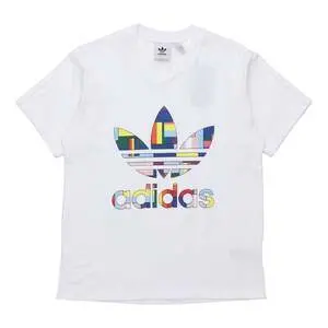 Adidas Originals Flag Lag Fill Tee Sports Short Sleeve - White