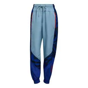 Adidas By Stella Mccartney Printed Woven Track Pants - Blue