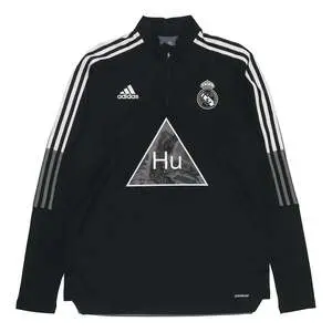 Adidas X Real Madrid Half Zip Pullover - Blackgray