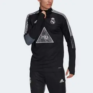 Adidas X Real Madrid Half Zip Pullover - Blackgray